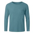 AKOEE Linen T-Shirts for Men Soft Cotton Casual Long Sleeve Tops ...