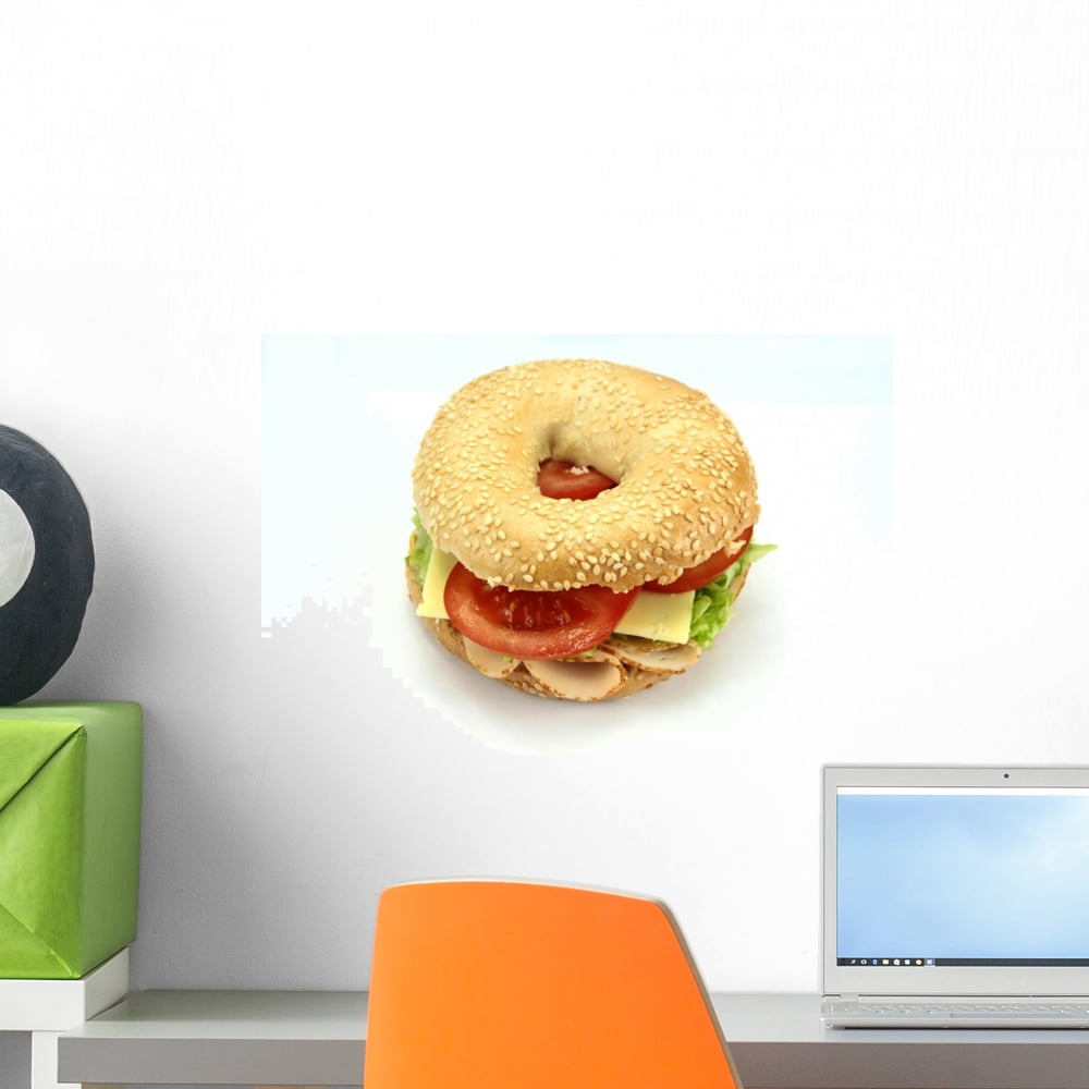 Bagel Wall Mural Decal Sticker, Wallmonkeys Peel & Stick Vinyl Graphic ...
