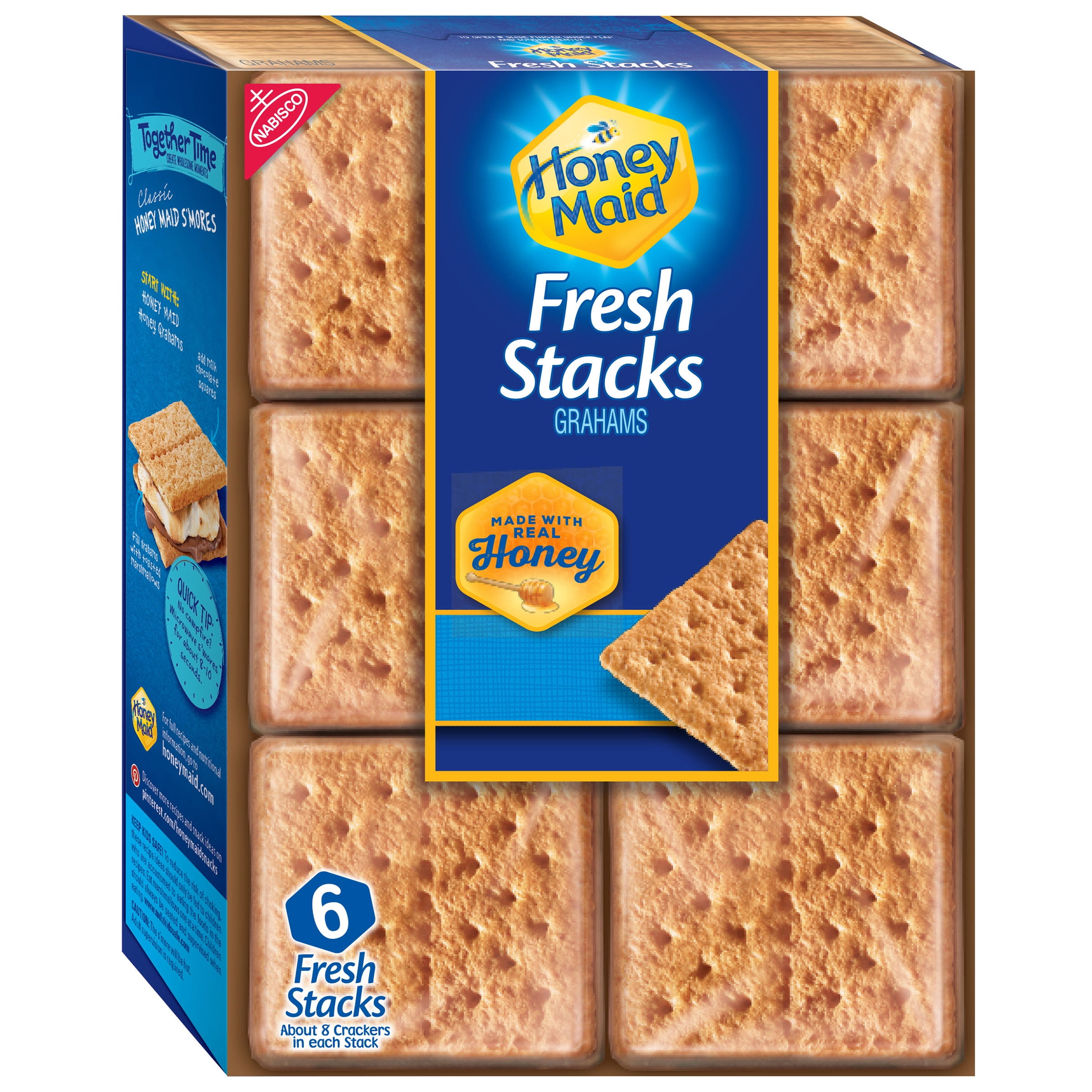 Honey Maid Fresh Stacks Graham Crackers 1 Box Of 6 Stacks Walmart Honey Maid Fresh Stacks Graham Crackers 1 Box Of 6 Stacks Walmart