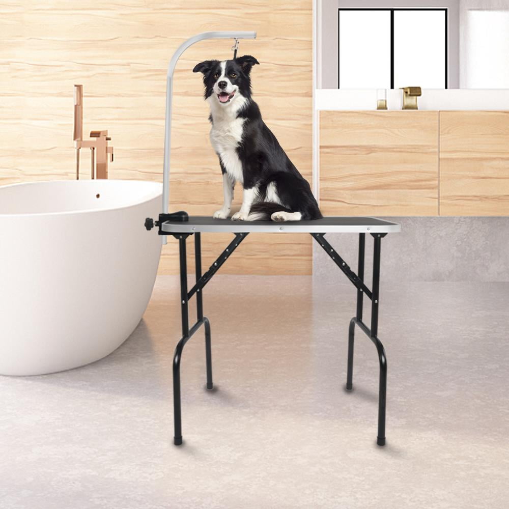 Ktaxon Pet Grooming Table Height Adjustable & Foldable, Black - Walmart.com