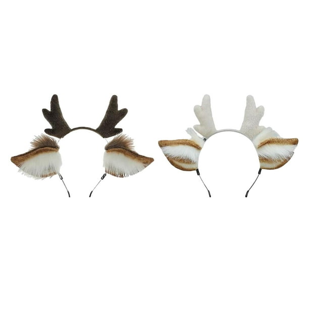 2 Piece Deer Antler Headband Cute with Ears Headdress Headdress ...