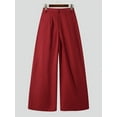 INCERUN Men's Wide Leg Pants High Waist Casual Baggy Trousers - Walmart.com