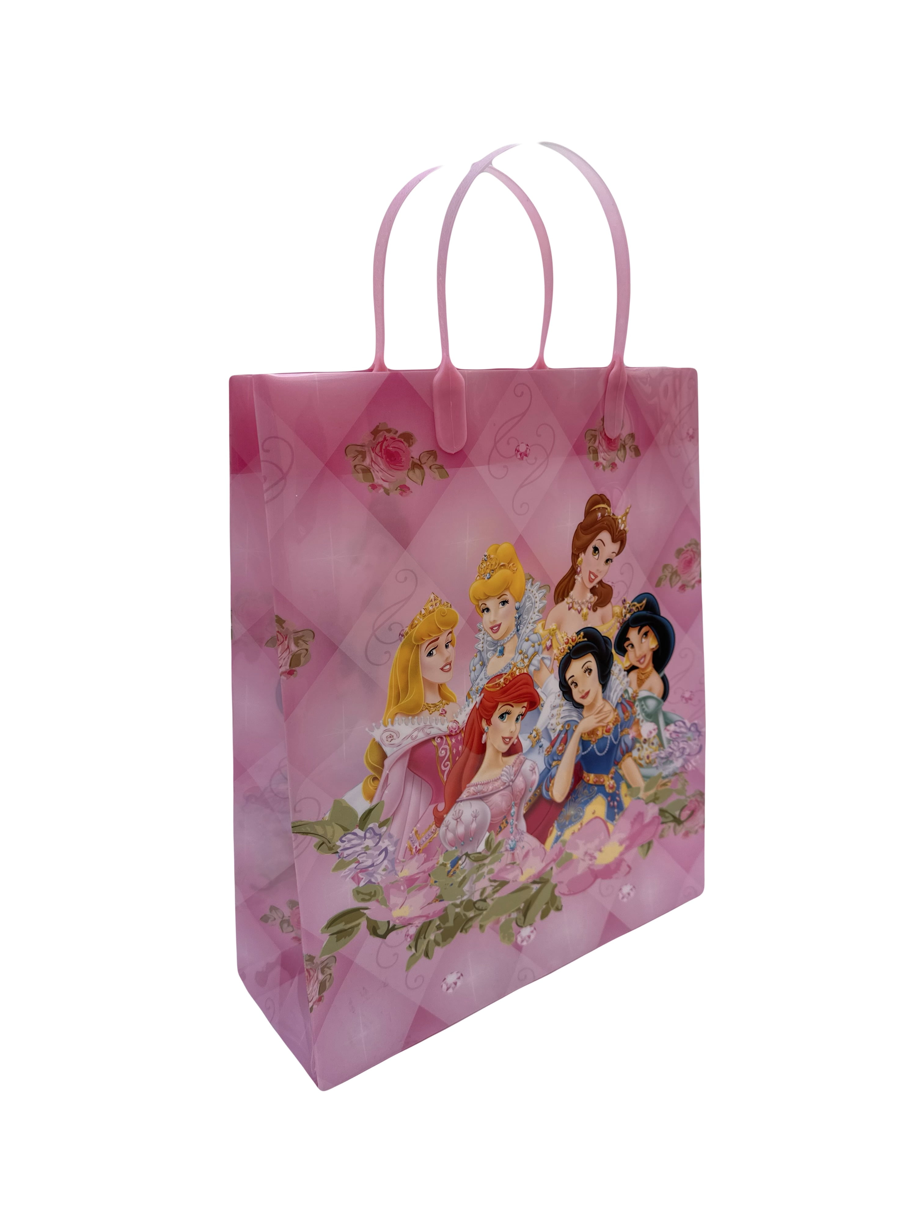 2 Pcs Pink Disney Princess Gift Bag - Medium Size Princess Reusable PVC ...