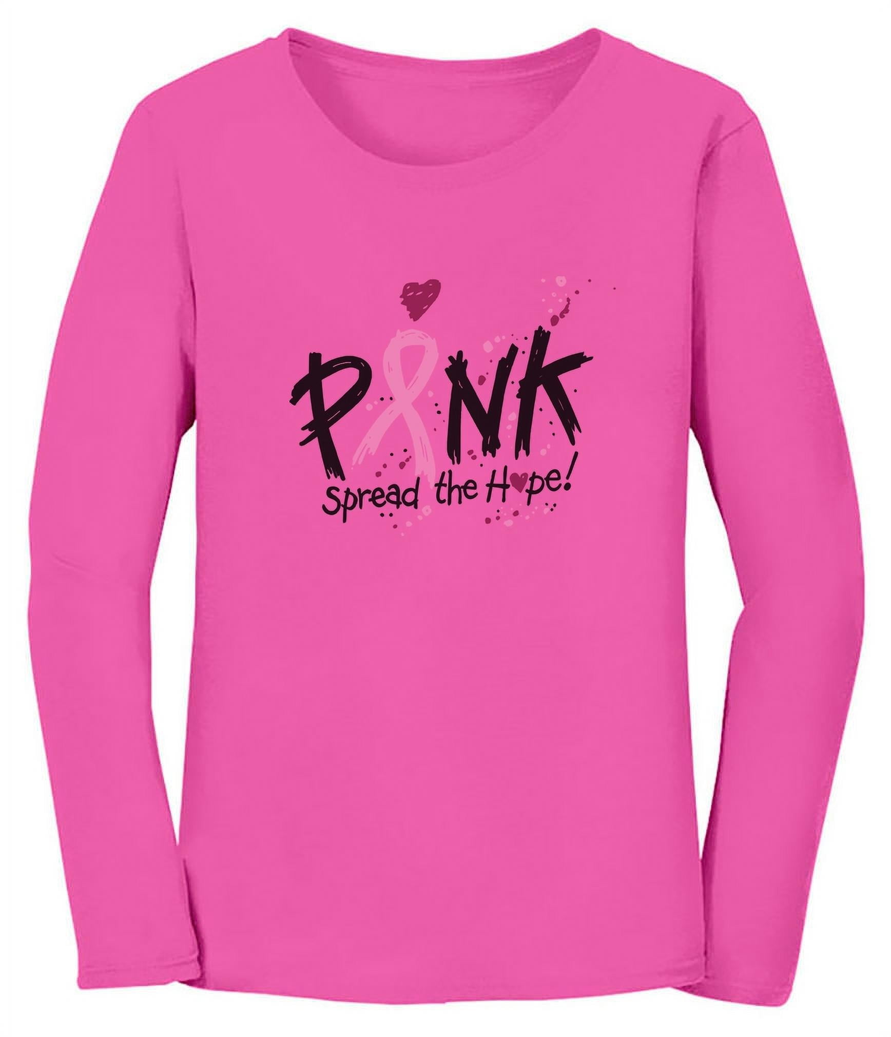 Tstars Womens Breast Cancer Awareness Shirts Hope Pink Ribbon Cancer ...
