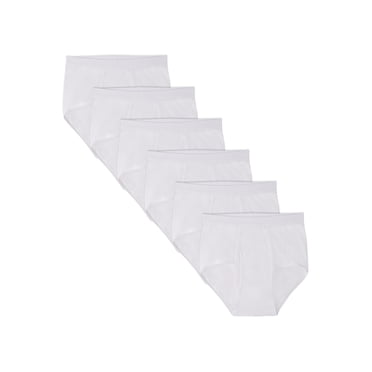 Fruit of the Loom Men's 100% Cotton White Briefs 7 Pack - Walmart.com