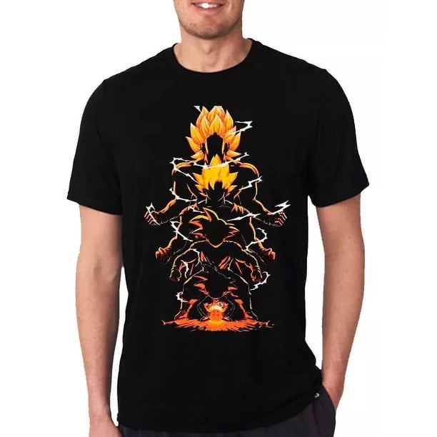 Playeras Camiseta Goku Super Saiyajin Todas Fase Dragon Ball | Bodega ...