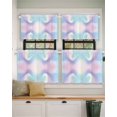 Abstract Pastel Color Gradient Short Blackout Curtains 24 Inch Long ...