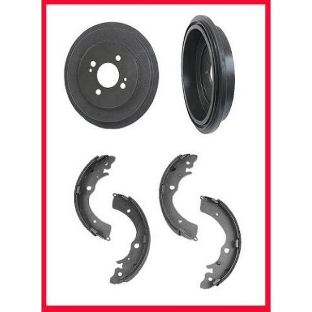 Fits For 2003 2004 2005 Honda Civic Hybrid Rear Brake Drums & Shoes 3Pc ...