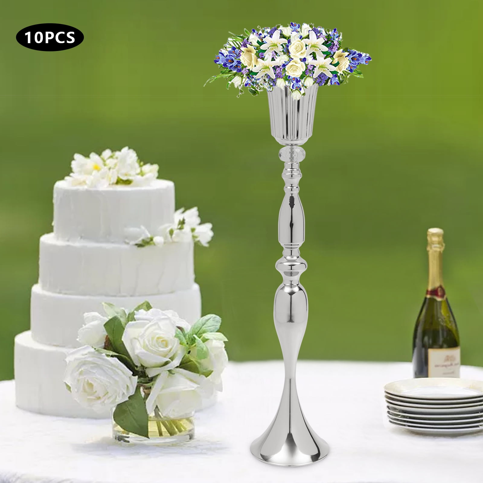 Miumaeov 10Pcs Wedding Centerpieces Flower Stand, 29.1in Tall Flower ...