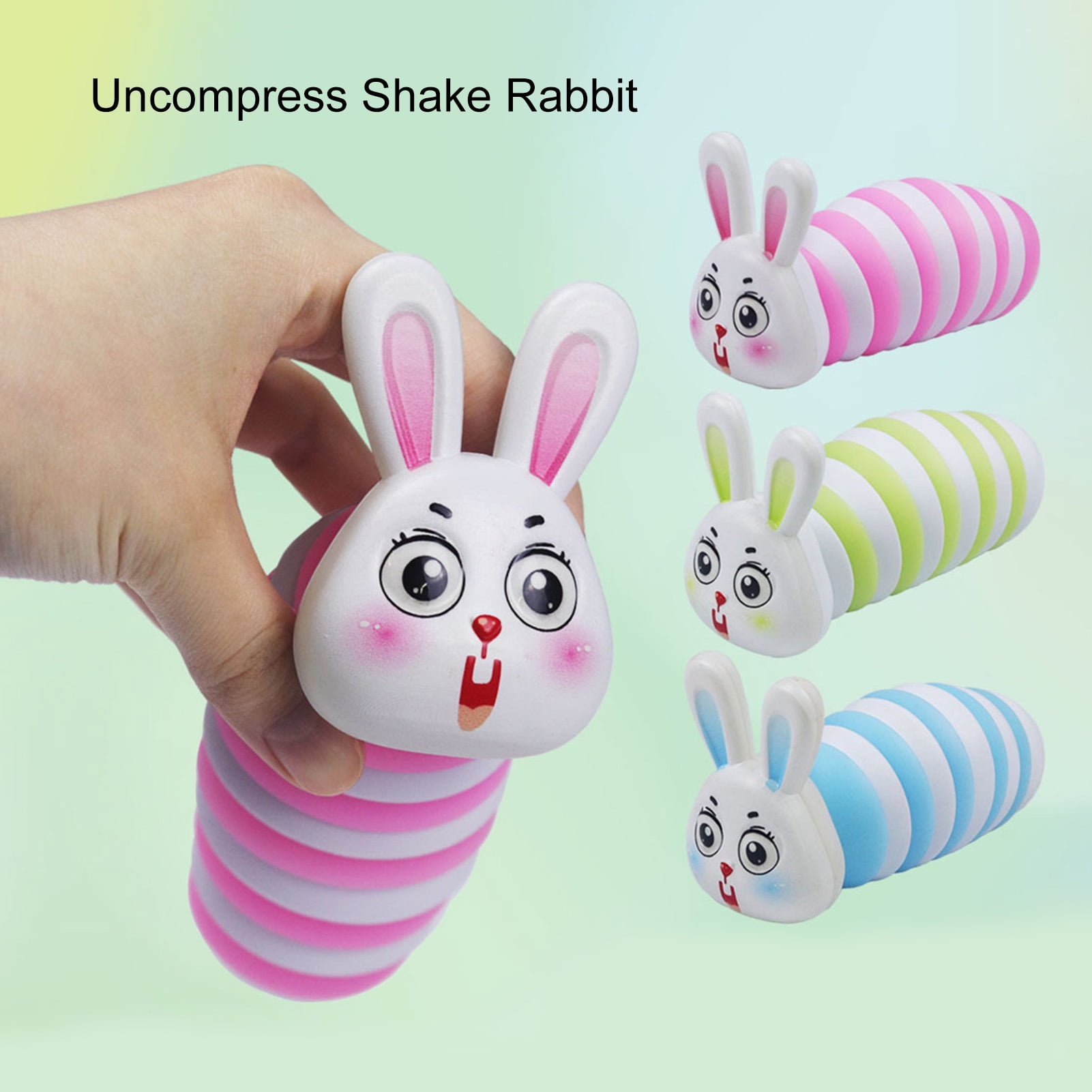 Glow-in-the-Dark Squeeze Fidget Toy with Articulated Caterpillar Body ...