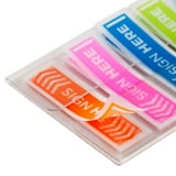 Post it "Sign Here" Flags, Assorted Colors, 1/2" Wide, 100 Flags ...