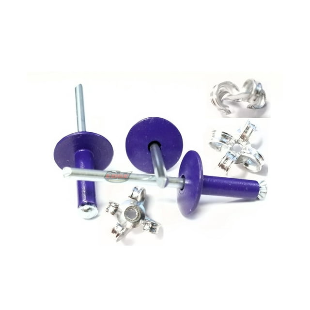 Purple 3/16" Rivet Large Head Exploding Banana Peel Aluminum Pop Rivets ...