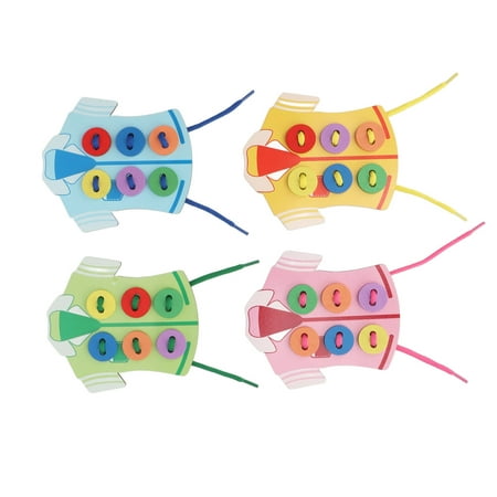 Toddler Threading Toy, Color Perception Fine Motor Skill Wooden Lacing ...