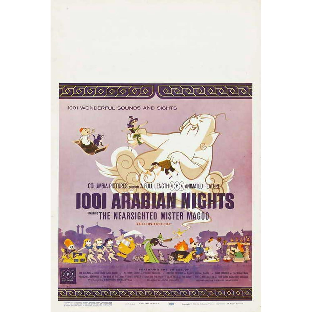 1001 Arabian Nights - movie POSTER (Style B) (27" x 40") (1959 ...