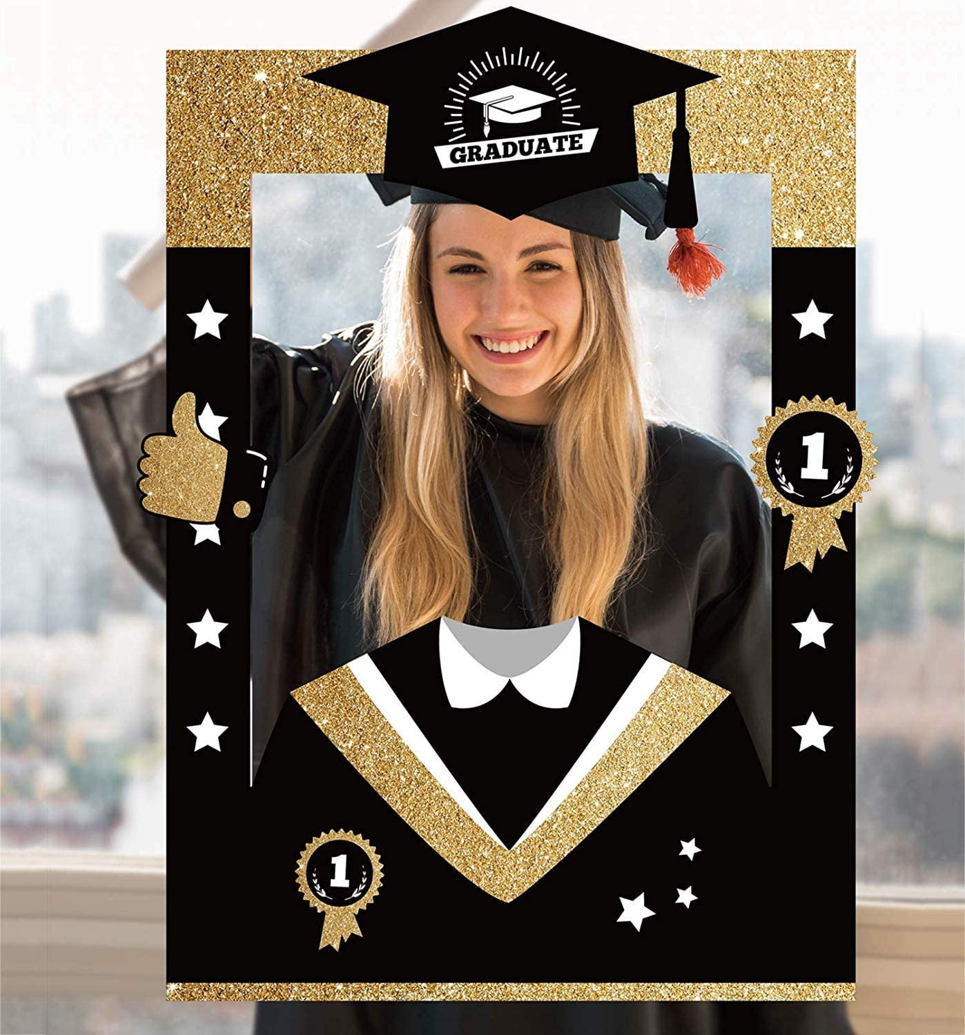 Graduation Photo Booth Frame Congrats Grad Photo Booth Props Selfie ...