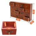 16 Drawers Wooden Storage Box,Traditional Vintage Library Card Catalog ...