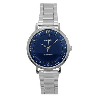 Casio Standard Analog Stainless Steel Blue Dial Solar MTP-RS100D-2A Men ...