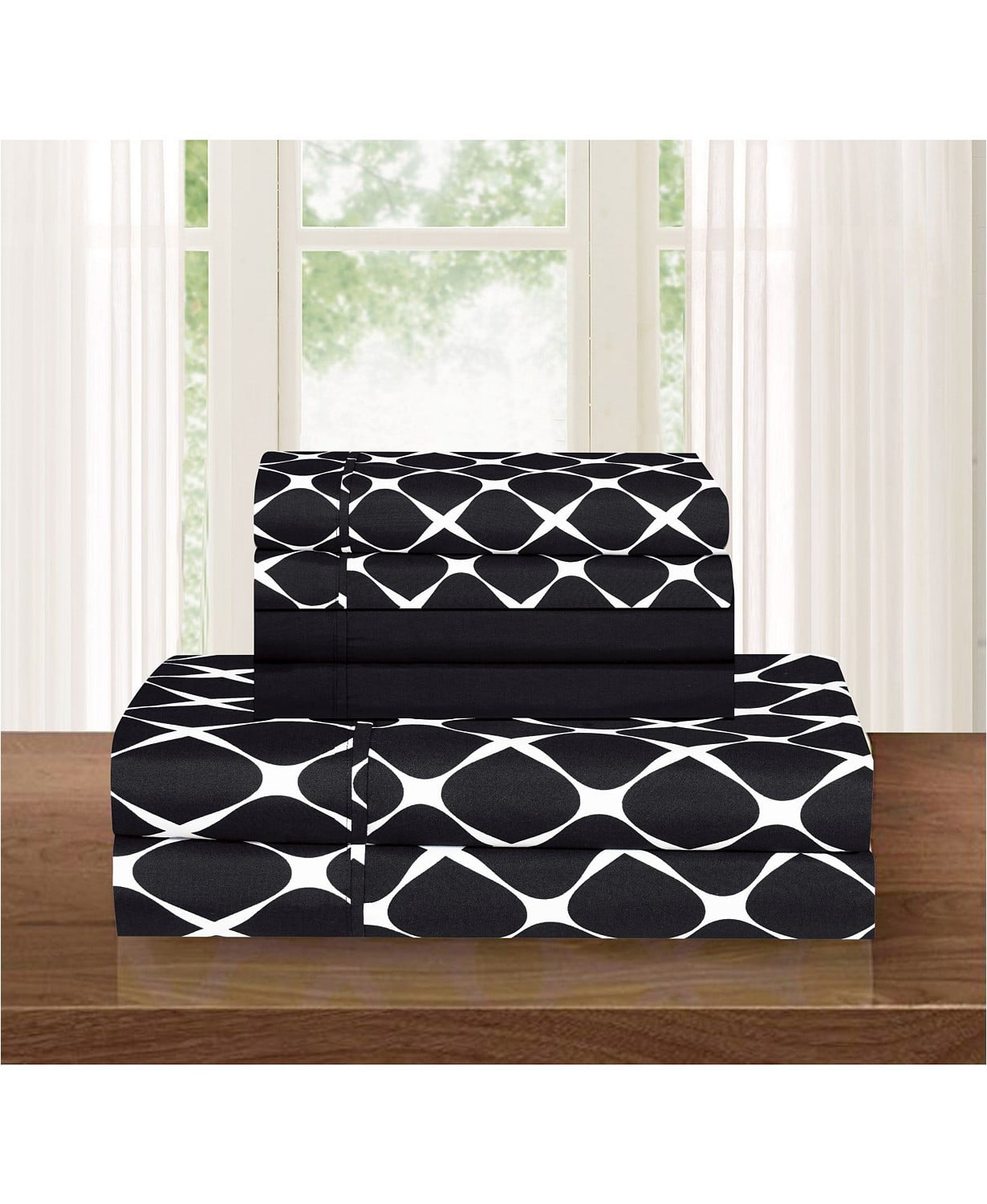 Elegant Comfort 6-Piece Wrinkle Free Sheet Set King - Walmart.com
