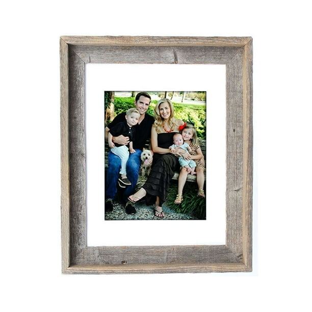 BarnwoodUSA Rustic Farmhouse 12" x 12" Weathered Gray Float Frame (Fits ...