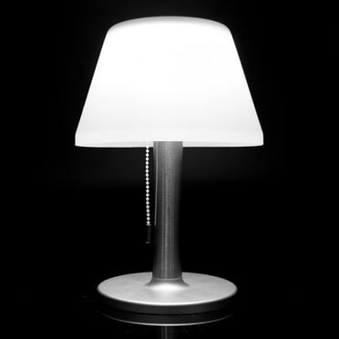 White Modern Outdoor Solar Adjustable Brightness LED Table Lamp ...