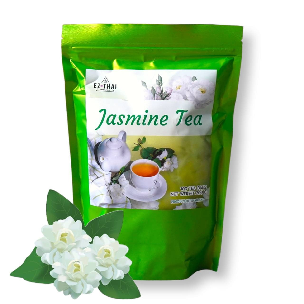 EZ THAI Jasmine Tea Leaves Assam 25 Bags 50gram - Black Tea Jasmine ...