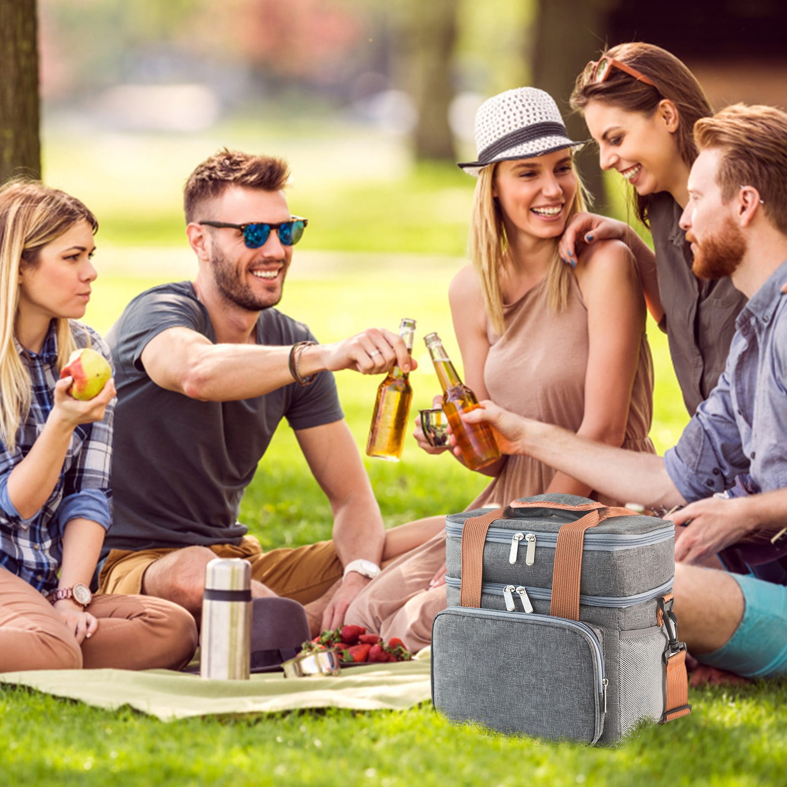 Click here for Timifis Picnic Pocket Outdoor Picnic Insulation Ba... prices