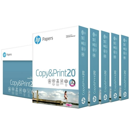 hp Printer Paper | 8.5 x 11 Paper | Copy &Print 20 lb | 5 Ream Case ...