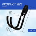 2 PCS EV Holder Wall Mount, Heavy-Duty Steel Double J-Hook for Garage ...