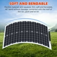 Solar Panel,DFITO 35W 18V Flexible Monocrystalline Bendable Solar ...