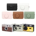 Color Carrying Case Portable Leather Case Protector Retro Camera Bag ...