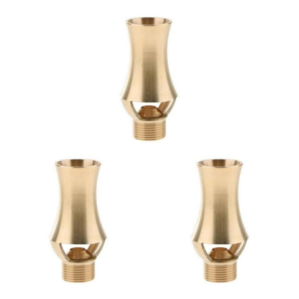 Smilepp Brass Frothy Fountain Nozzle Head Water Nozzle Sprinkler ...