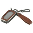 Toyota Key Fob Cover Case Zinc Alloy Leather Remote Key Case Protector ...