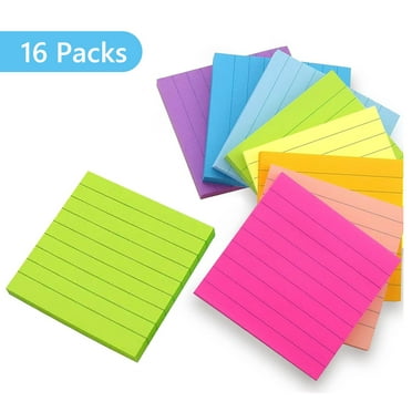 Skycase Sticky Notes 6 Packs, 3 x 3 Inches Adhesive Self-Stick Notes ...