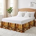 Fall View Bed Skirt California King Size 18 Inch Drop, Window Landscape ...
