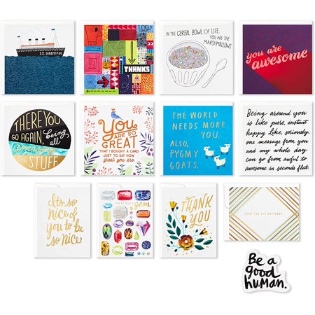 Hallmark Good Mail Thank You Cards Assortment (Box of 12 Modern ...