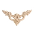 16pcs 8 x 8cm Wood Carved Corner Onlay Furniture Home Decorations ...