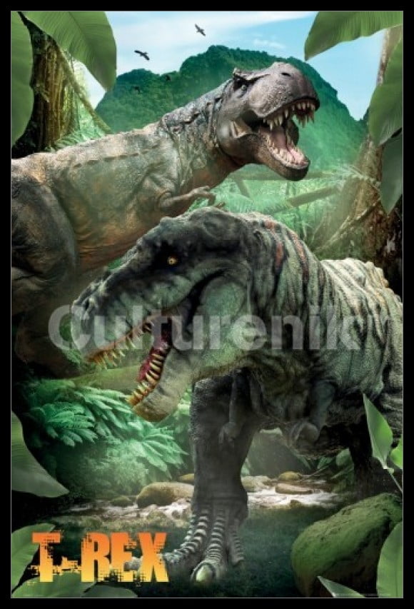 Dinosaurs T-Rex Laminated & Framed Poster (36 X 24) - Walmart.com