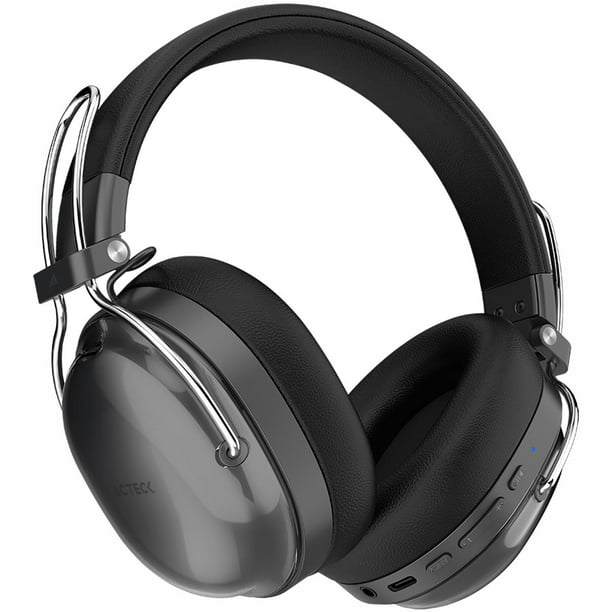 Audifonos Diadema Inalambrica ACTECK LUXE PURE HP730 Microfono Integrado Bluetooth 5.4 Negro AC ...