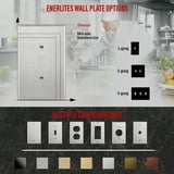 ENERLITES Toggle Light Switch Metal Wall Plate, Corrosion Resistant ...