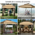 COBIZI Outdoor Canopy Gazebo 11x11 Pop-up Patio Shelter with Mosquito ...