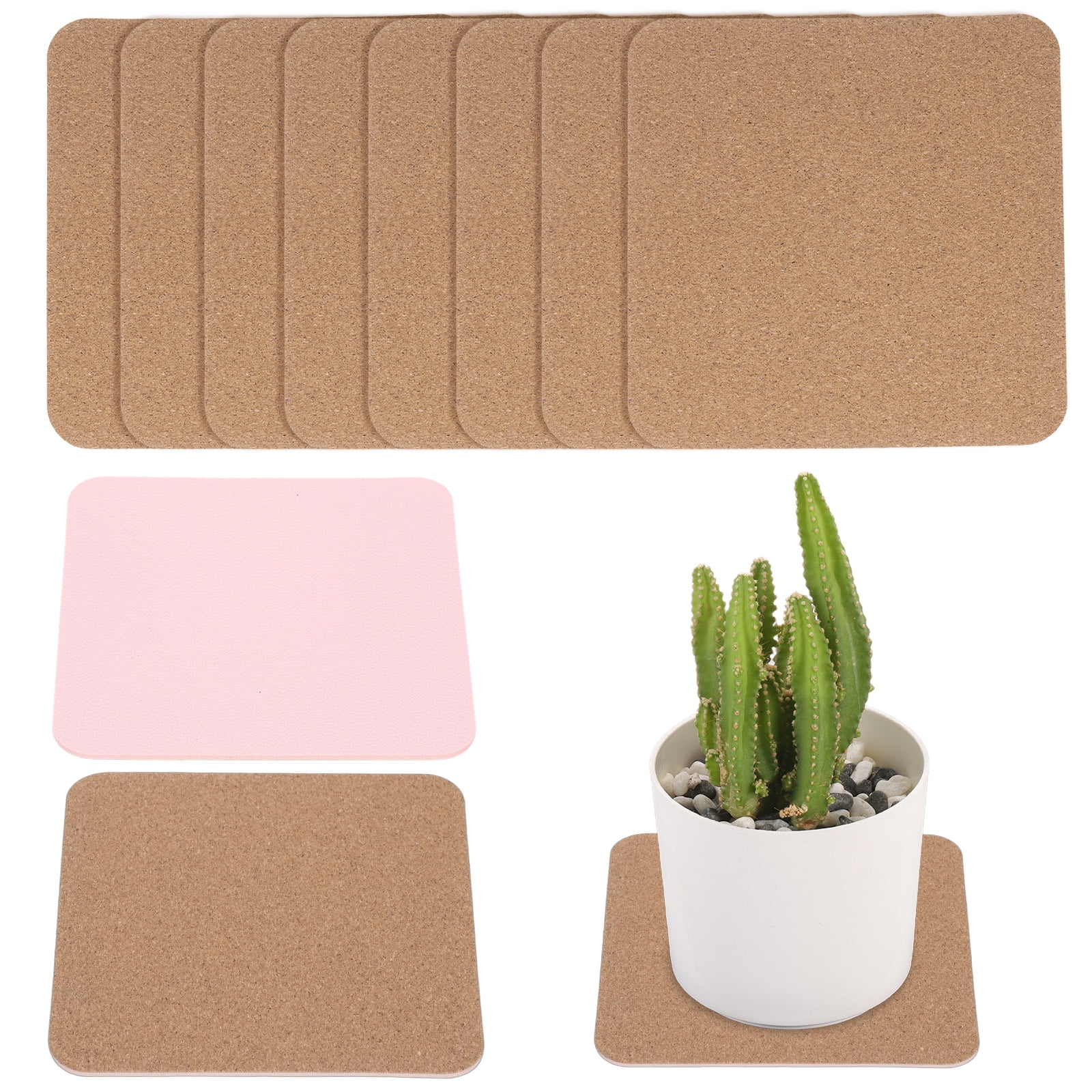 Click here for Unique Bargains 10pcs Cork Plant Coasters  4 Inch... prices