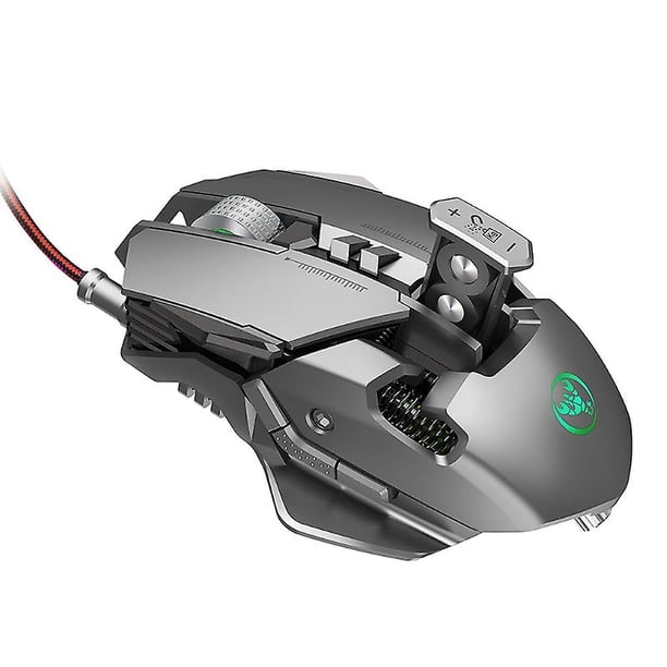 Mechanical Gaming Mouse Adjustable Rgb Light Streamline Design Pc ...