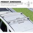 47 Inch Aluminum Roof Rack Cross Bars for Raised Side Rails, Adjustable ...