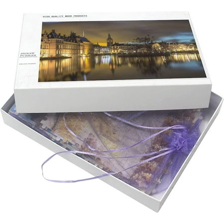 City Lights The Hague, Netherlands,wooden Jigsaw Puzzle 1000 Pieces ...