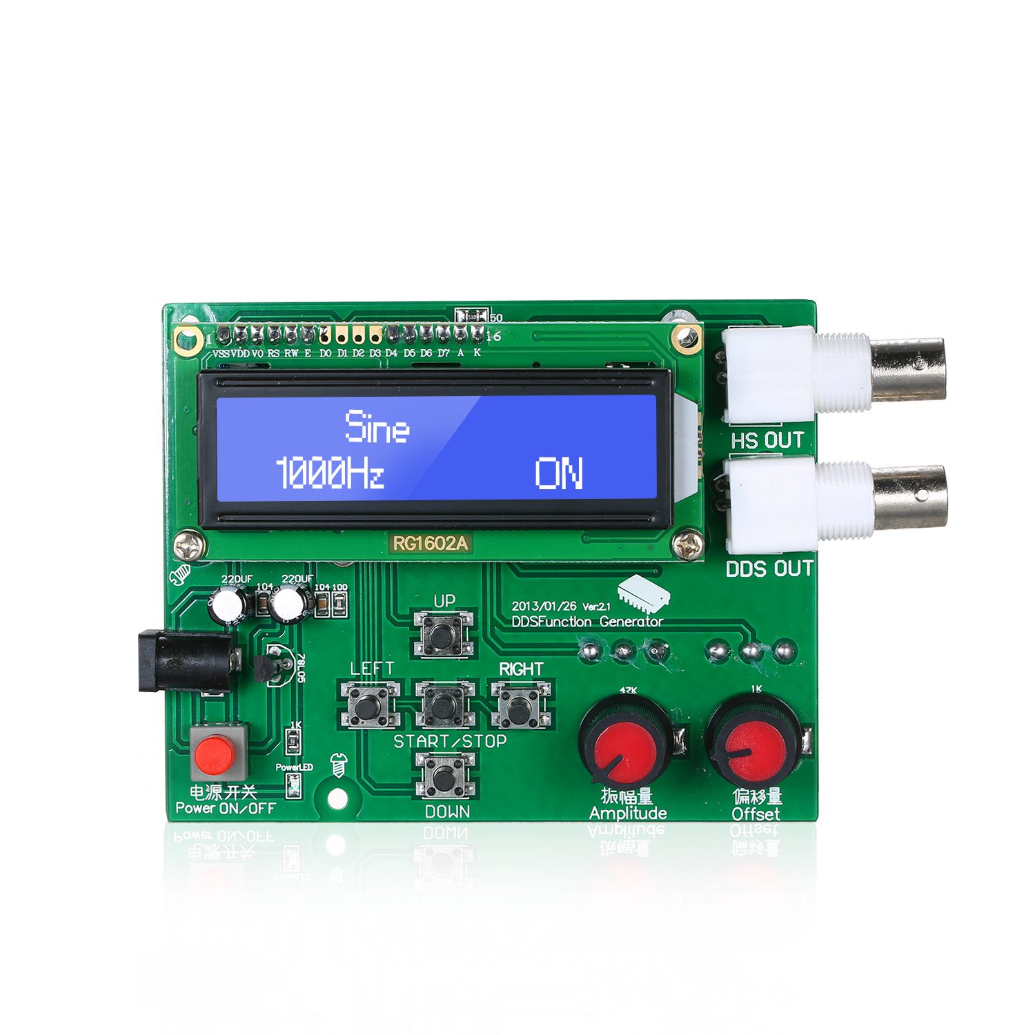 DDS Function Signal Generator Module Sine Square Triangle Sawtooth Low ...