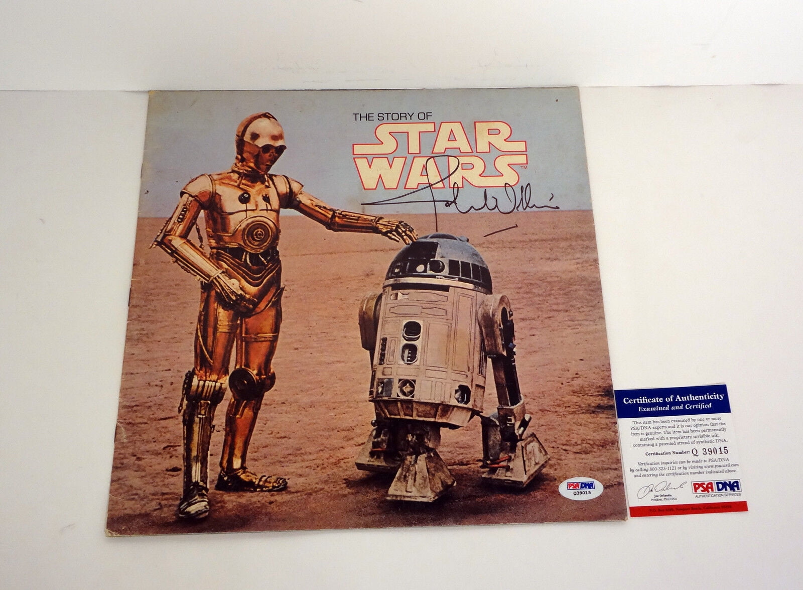 John Williams Signed Autograph The Story of Star Wars Record Insert PSA ...