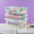Sterilite Plastic Mini Clip Storage Box Container with Latch Lid, 12 ...