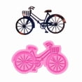 CEORPER Bicycle Keychain Mould 3D Silicone Chocolate Soap Cake Fondant ...