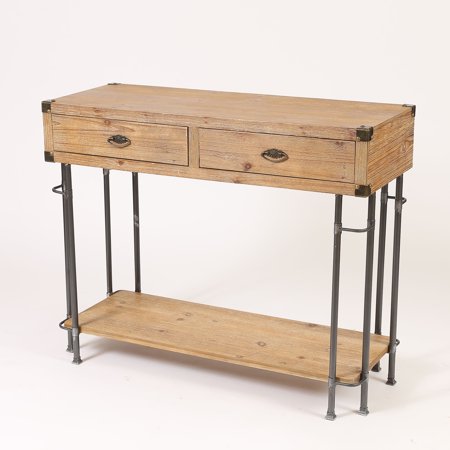 Rustic Two Drawer Console Table - Walmart.com - Walmart.com