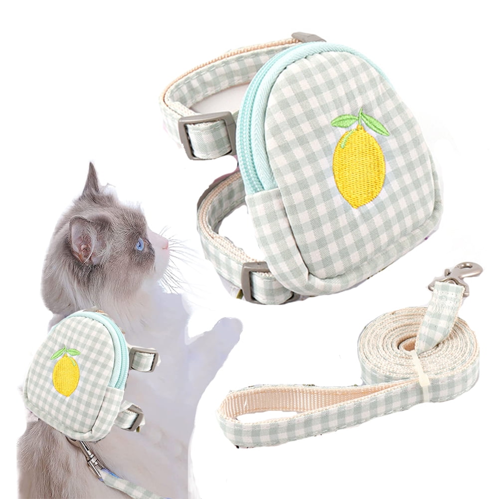 Feelers Cat Harness and Leash with Backpack, Pet Vest Harness ...